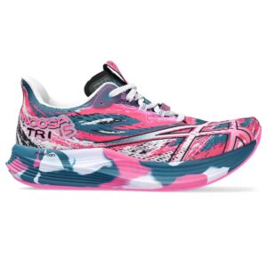 ASICS Women's NOOSA TRI 15 Running Shoes, 7.5, RESTFUL TEAL/HOT PINK