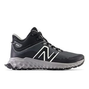 New Balance Men's Fresh Foam Garoe Mid V1 Trail Running Shoe, Blacktop/Shadow Grey/Sea Salt, 8 X-Wide