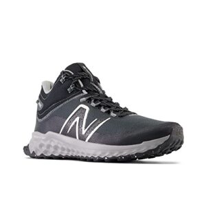 New Balance Men's Fresh Foam Garoe Mid V1 Trail Running Shoe, Blacktop/Shadow Grey/Sea Salt, 8 X-Wide