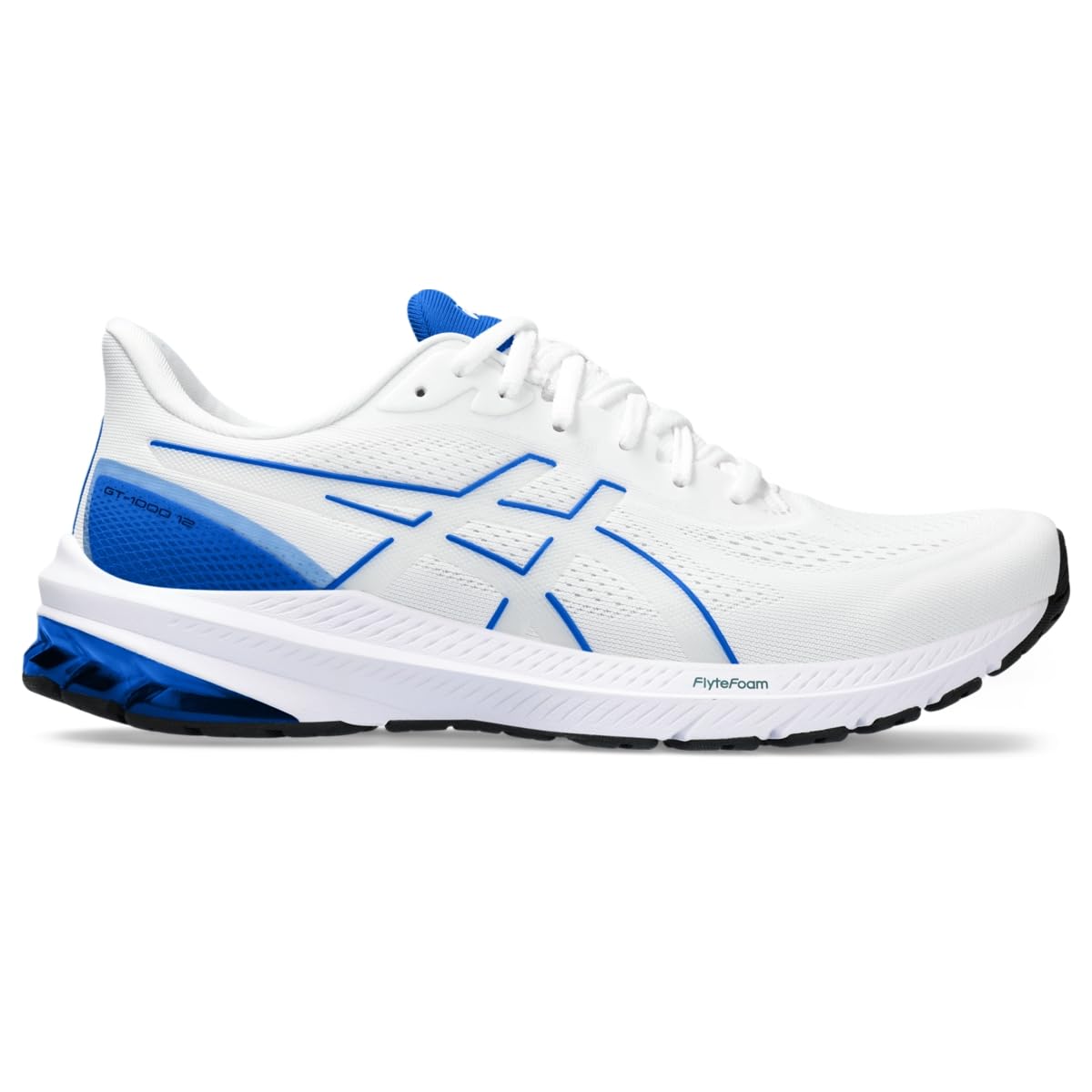 ASICS Men's GT-1000 12 Running Shoes, 11, WHITE/ILLUSION BLUE