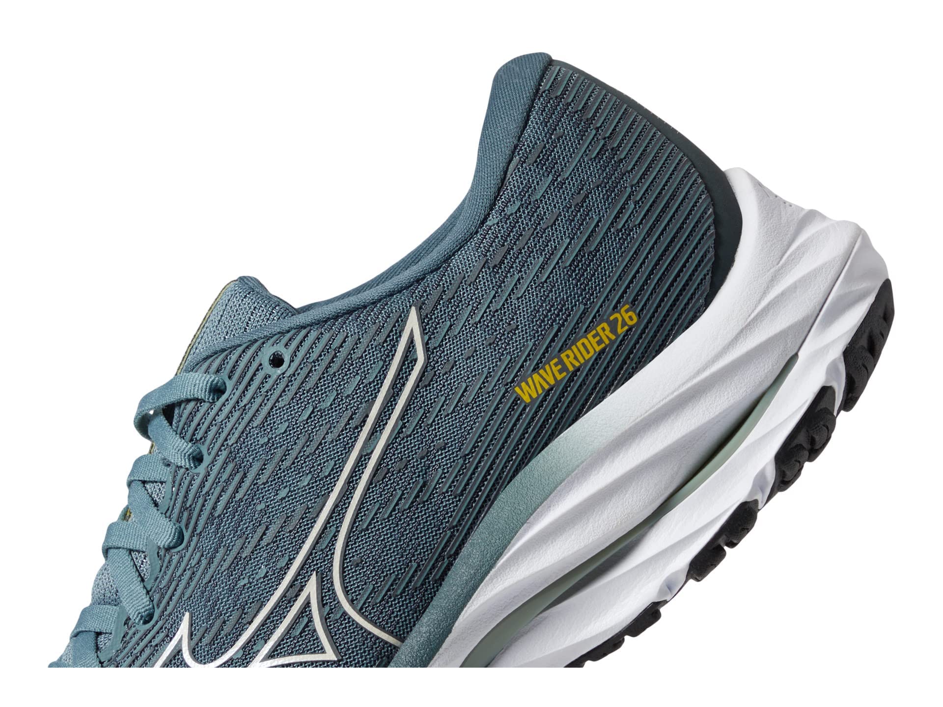 Mizuno Men's Wave Rider 26 | Neutral Running Shoe | Goblin Blue/Vaprous Grey | US 9.5