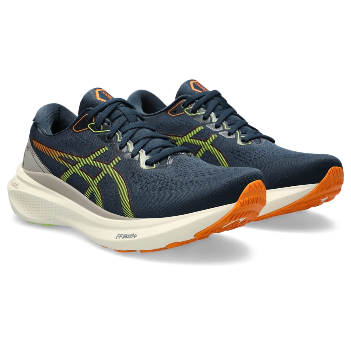 ASICS Men's GEL-KAYANO 30 Running Shoes, 12, FRENCH BLUE/NEON LIME