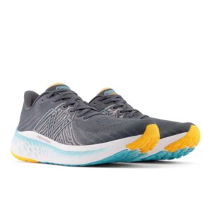 New Balance Men's Fresh Foam X Vongo V5 Running Shoe, Graphite/Summer Aqua/Hot Marigold, 10