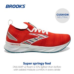 Brooks Women’s Levitate Stealthfit 6 Neutral Running Shoe - Red/White/Blue - 7 Medium