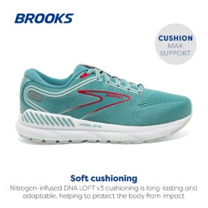 Brooks Women’s Ariel GTS 23 Supportive Running Shoe - Nile Blue/Blue/Bittersweet - 9.5 Medium