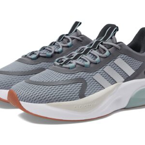 adidas Men's Alphabounce+ Running Shoe, Grey/Silver Metallic, 9