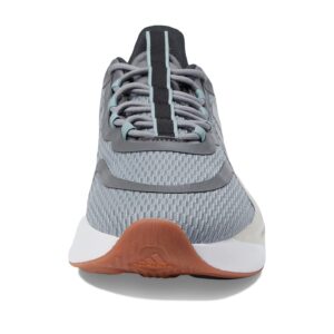 adidas Men's Alphabounce+ Running Shoe, Grey/Silver Metallic, 9