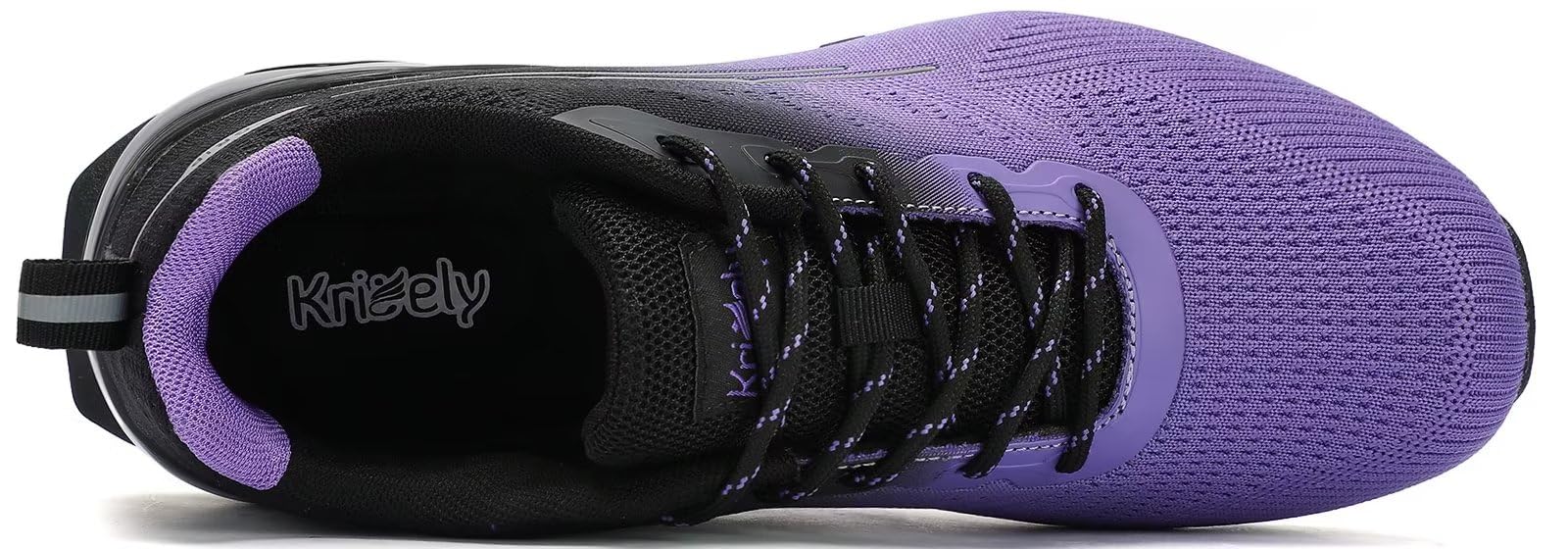 ikunka Men'S Fashion Sneakers Lightweight Breathable Walking Shoes Tennis Cross Training Shoe Non Slip Trail Running Shoes（Purple 14）