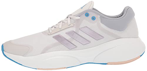 adidas Women's Response Running Shoe, Dash Grey/Matte Purple Metallic/Pulse Blue, 7