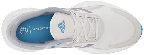 adidas Women's Response Running Shoe, Dash Grey/Matte Purple Metallic/Pulse Blue, 7