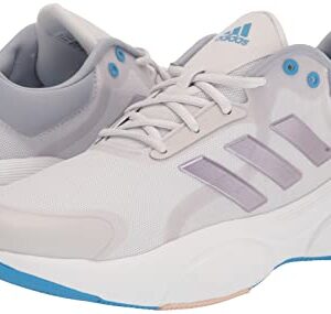 adidas Women's Response Running Shoe, Dash Grey/Matte Purple Metallic/Pulse Blue, 7