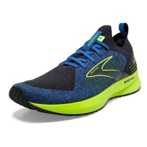 brooks men’s levitate stealthfit 5 neutral running shoe - india ink/blue/nightlife - 10