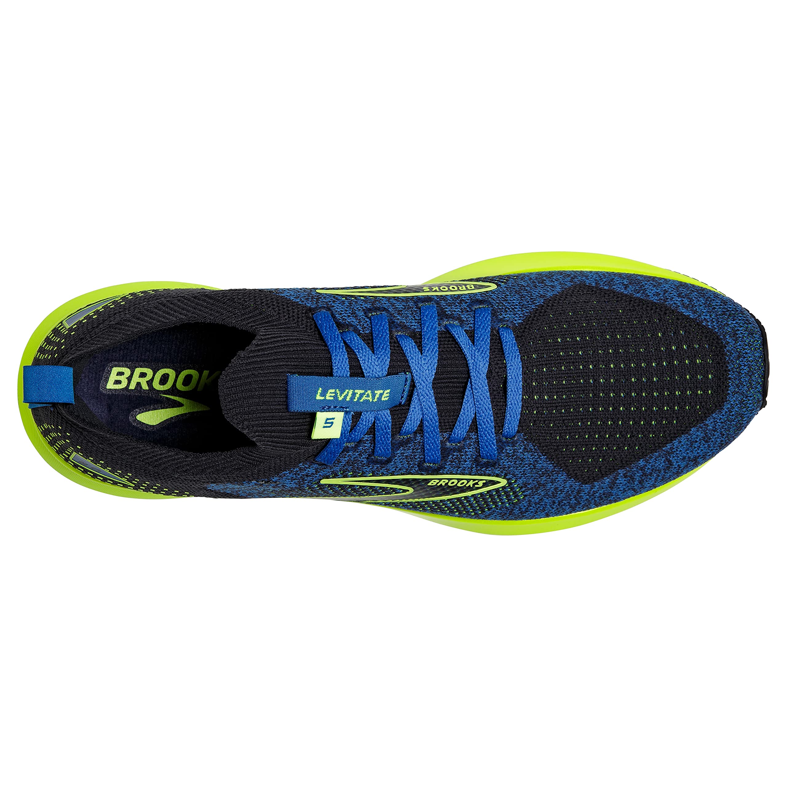 Brooks Men’s Levitate StealthFit 5 Neutral Running Shoe - India Ink/Blue/Nightlife - 10