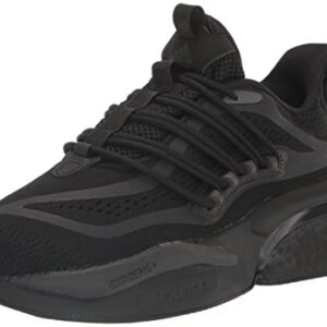 adidas Men's AlphaBoost V1 Running Shoe, Black/Grey/Carbon, 11