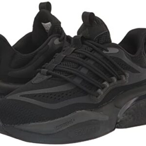 adidas Men's AlphaBoost V1 Running Shoe, Black/Grey/Carbon, 11