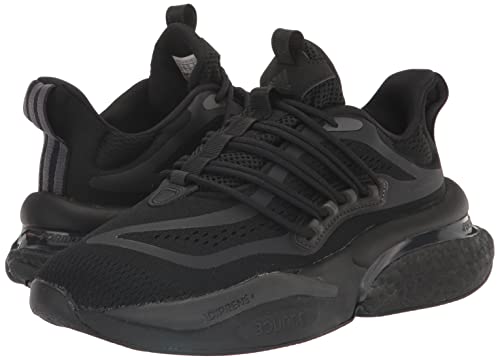 adidas Men's AlphaBoost V1 Running Shoe, Black/Grey/Carbon, 11