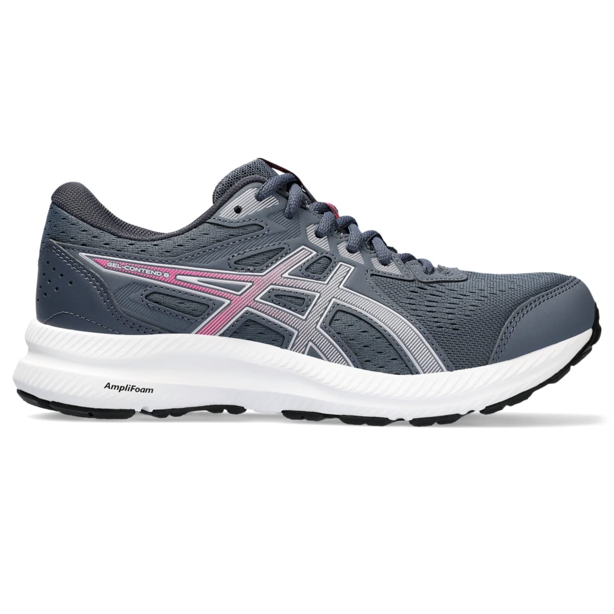 ASICS Women's GEL-CONTEND 8 Running Shoes, 9.5, TARMAC/LILAC HINT