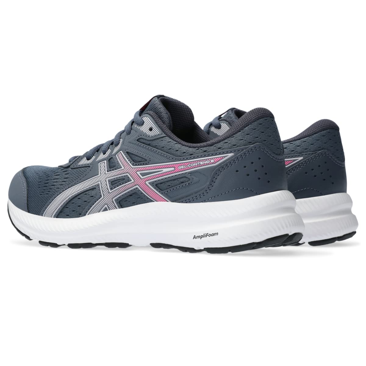 ASICS Women's GEL-CONTEND 8 Running Shoes, 9.5, TARMAC/LILAC HINT