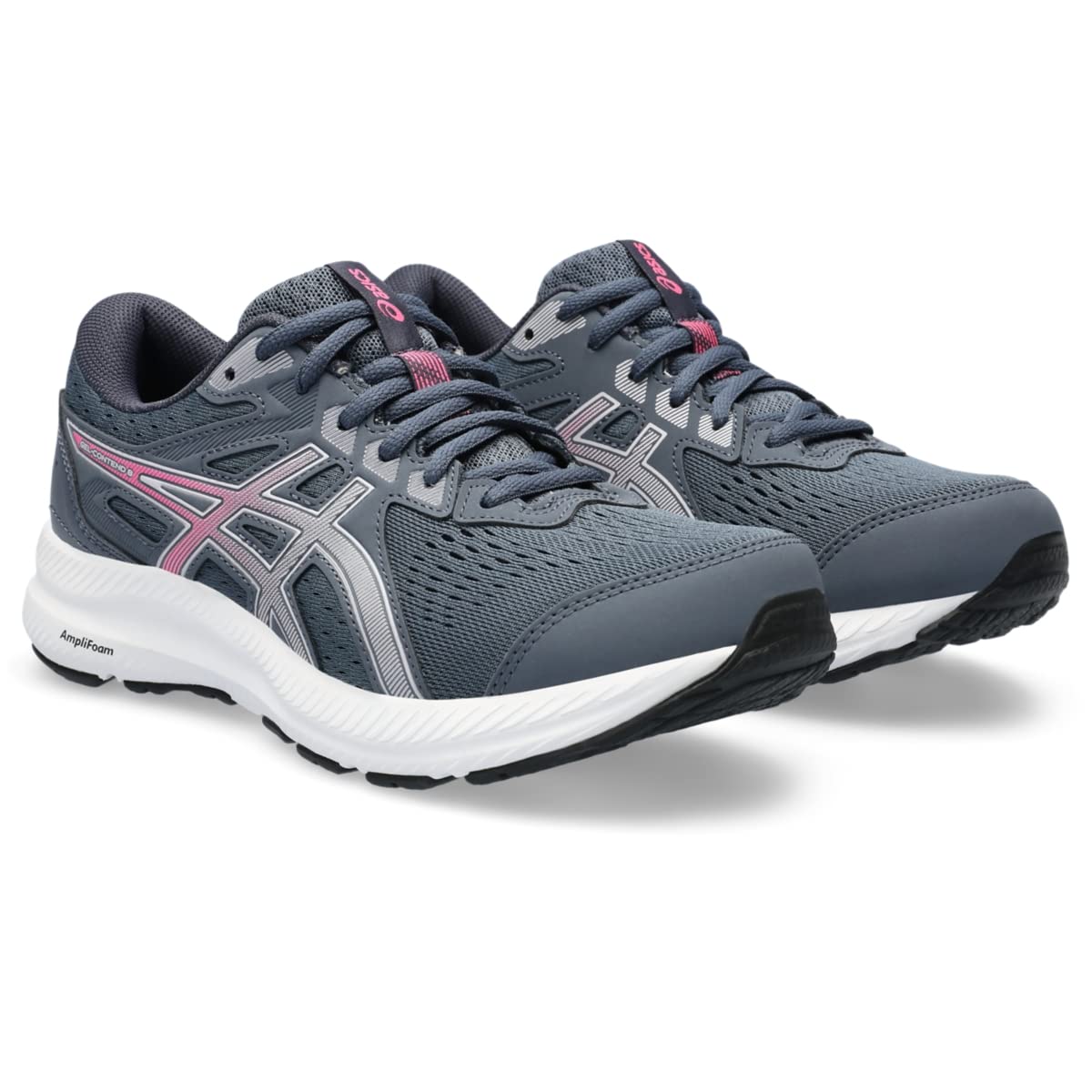 ASICS Women's GEL-CONTEND 8 Running Shoes, 9.5, TARMAC/LILAC HINT