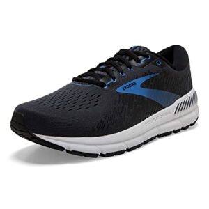 brooks men's addiction gts 15 supportive running shoe - india ink/black/blue - 10.5 x-wide