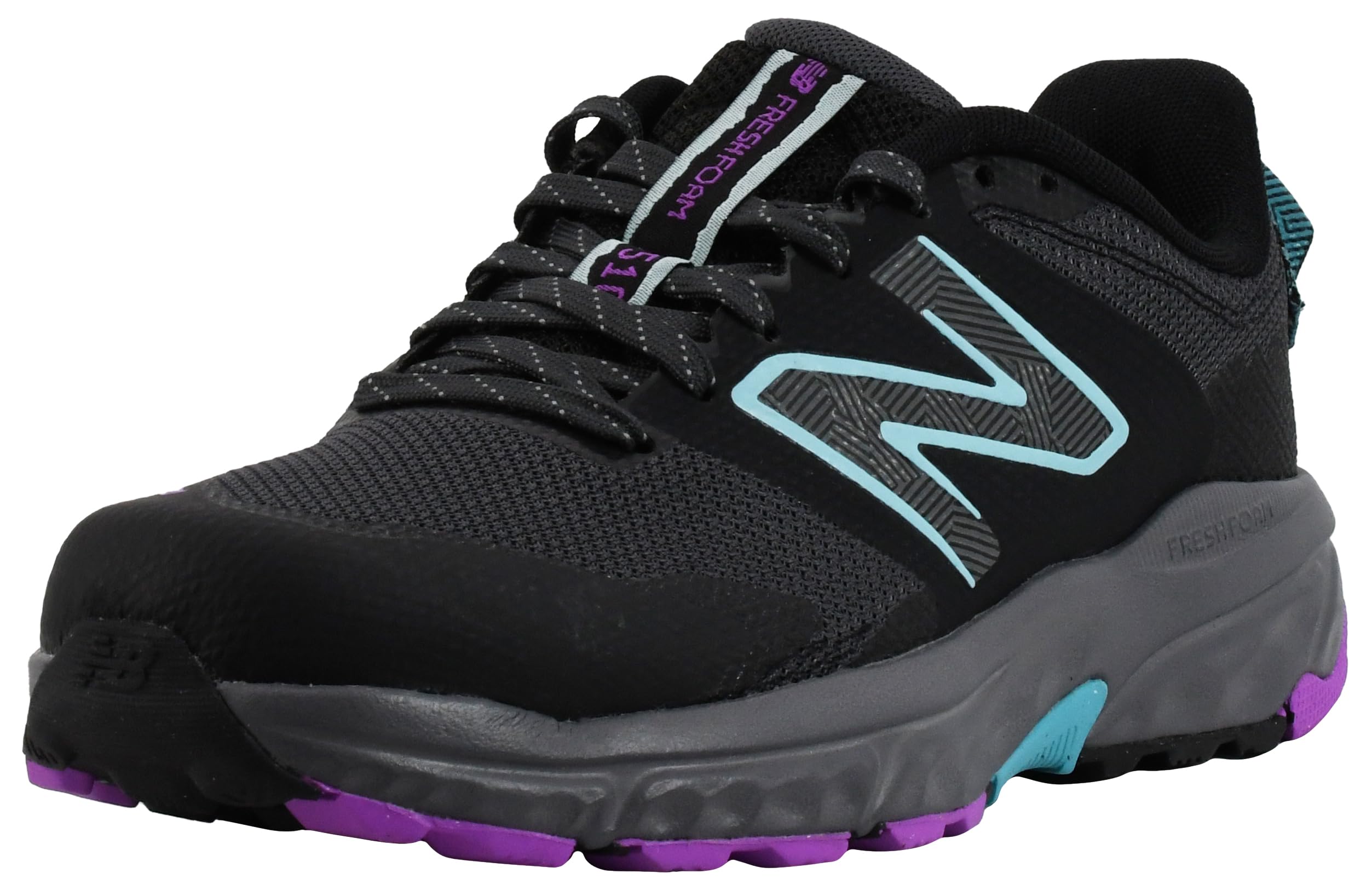 New Balance Women's Fresh Foam 510 V6 Trail Running Shoe, Magnet/Cosmic Rose/Virtual Blue, 9