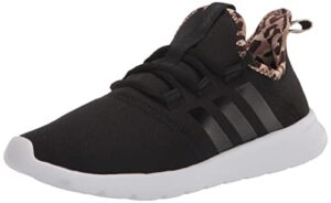 adidas women's casual running shoe, black/black/sandy beige, 11