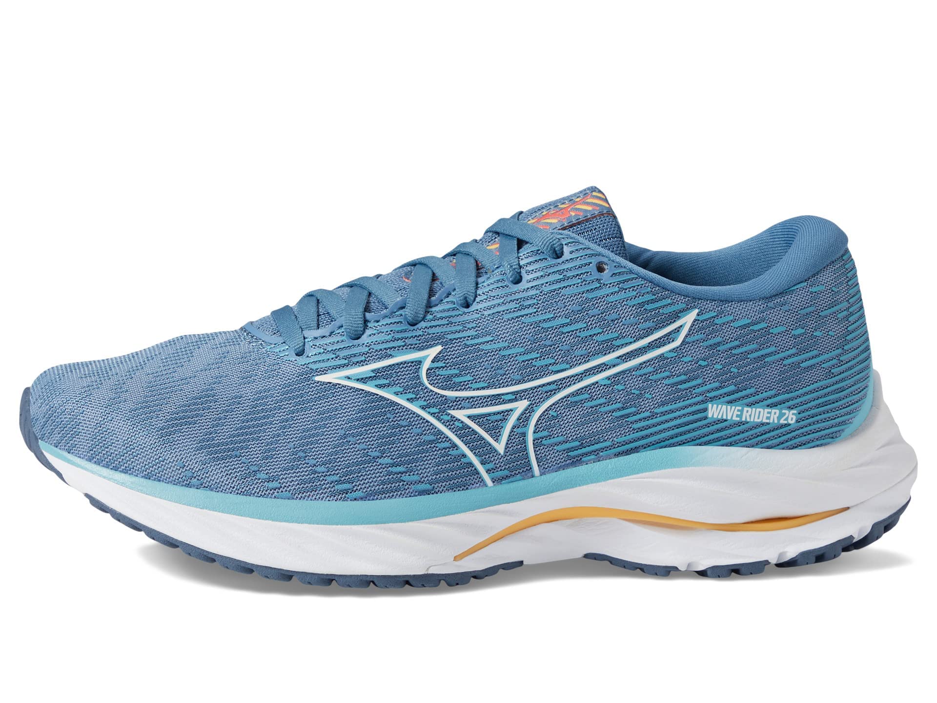 Mizuno Women's Wave Rider 26 | Neutral Running Shoe | Mountain Spring/White | US 10