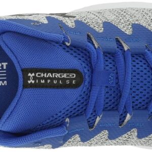 Under Armour Men's Charged Impulse 3 Knit, (102) Mod Gray/Royal/Black, 10.5, US