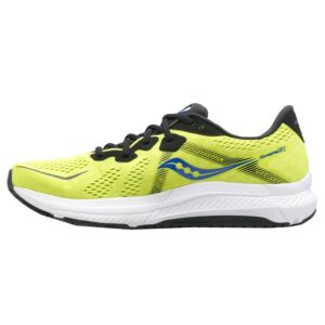 saucony men's omni 20 running shoe, acid lime/spice, 10.5