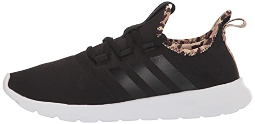 adidas Women's Casual Running Shoe, Black/Black/Sandy Beige, 9.5