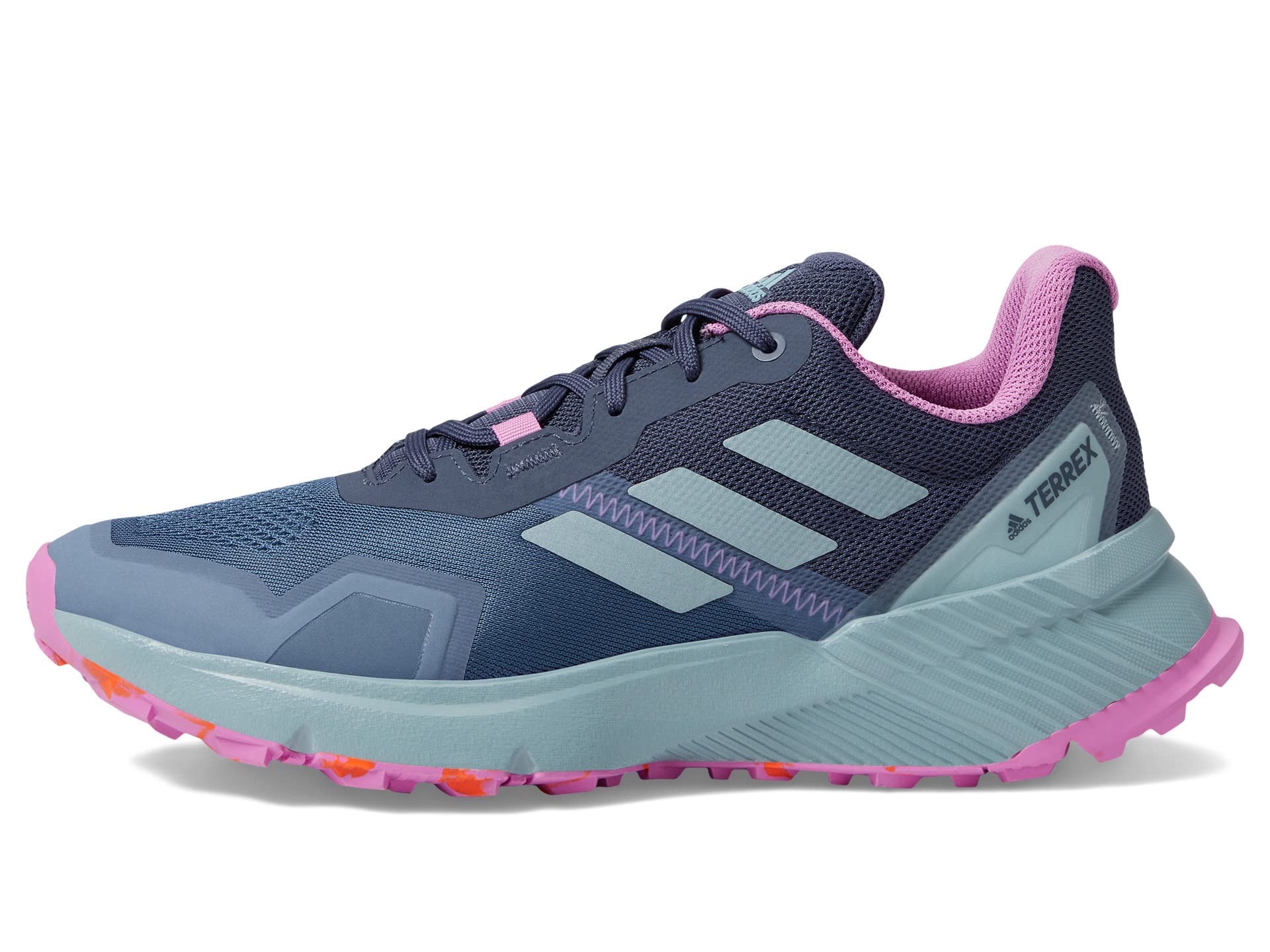 adidas Women's Terrex Soulstrides Trail Running Shoe, Wonder Steel/Magic Grey Metallic/Pulse Lilac, 8.5