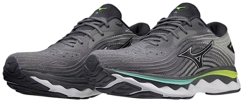 Mizuno Men's Wave Sky 6 Running Shoe, Quiet Shade/Silver, 9.5