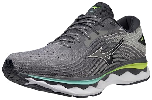 Mizuno Men's Wave Sky 6 Running Shoe, Quiet Shade/Silver, 9.5