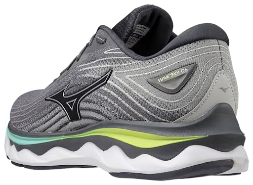 Mizuno Men's Wave Sky 6 Running Shoe, Quiet Shade/Silver, 9.5