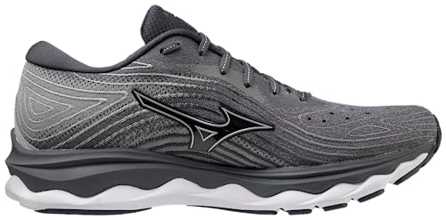 Mizuno Men's Wave Sky 6 Running Shoe, Quiet Shade/Silver, 9.5