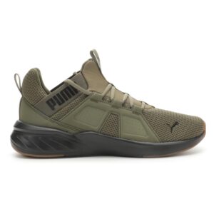 puma mens contempt demi remix running sneakers shoes - green - size 8 m