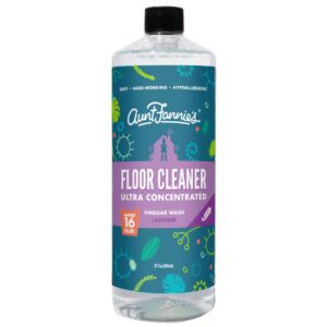 aunt fannie's ultra concentrated floor cleaner vinegar wash, multi-surface floor cleaner for mopping, makes 16 gallons, lavender scent, 32 oz. (pack of 1)