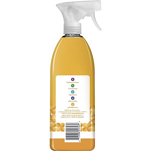 Method Antibacterial All-Purpose Cleaner Spray, Citron, Kills 99.9% of Household Germs, 28 Fl Oz