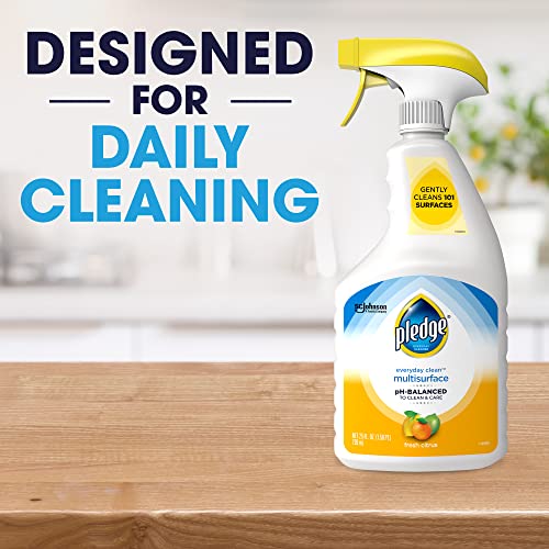 Pledge Multisurface Cleaner, Everyday Clean, Trigger, Fresh Citrus Scent, 25 oz