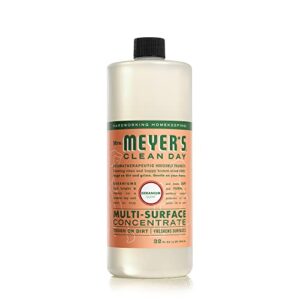 mrs. meyer's clean day multi-surface cleaner concentrate, use to clean floors, tile, counters, geranium, 32 fl. oz