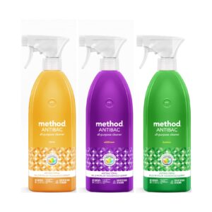 method all method all purpose natural surface cleaning spray - 28oz variety pack (bamboo, citron, wildflower)