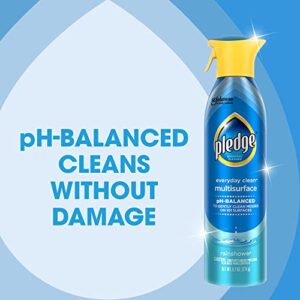 Pledge Everyday Clean Multi Surface Cleaner Spray, pH Balanced to Clean 101 Surfaces, Rainshower Scent, 9.7 oz (Pack of 1)