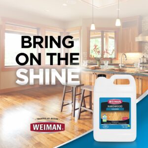 Weiman Hardwood Floor Cleaner - 128 Ounce Refill - Finished Engineered Hardwood Floors