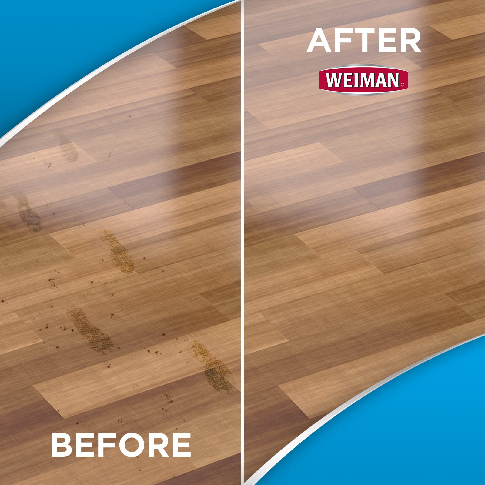 Weiman Hardwood Floor Cleaner Gallon and Refillable Squeeze Bottle - Finished Wood Surfaces