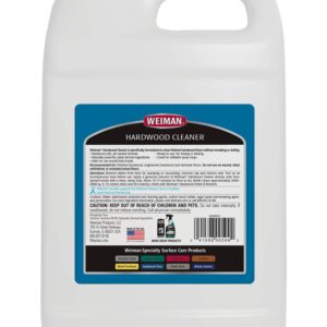 Weiman Hardwood Floor Cleaner Gallon and Refillable Squeeze Bottle - Finished Wood Surfaces