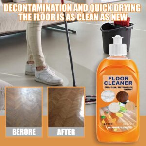 LONGLUAN Powerful Decontamination Floor Cleaner, Momeng Floor Cleaner Orange, Ondaum Floor Cleaner, Multipurpose Cleaning Concentrate, Natural Floor Cleaner for Mopping (2pcs)