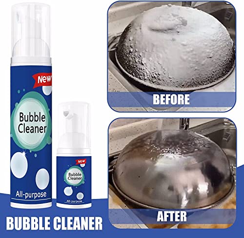 Foam Heavy Oil Stain Cleaner, Super Strong Multi Surface Cleaner, Multi-Purpose Wash Free Cleaning Spray (B) (A)