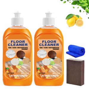 kcrpm floor cleaner, powerful decontamination floor cleaner, momeng hardwood floor cleaner orange, multipurpose floor cleaner for wood (2pcs)