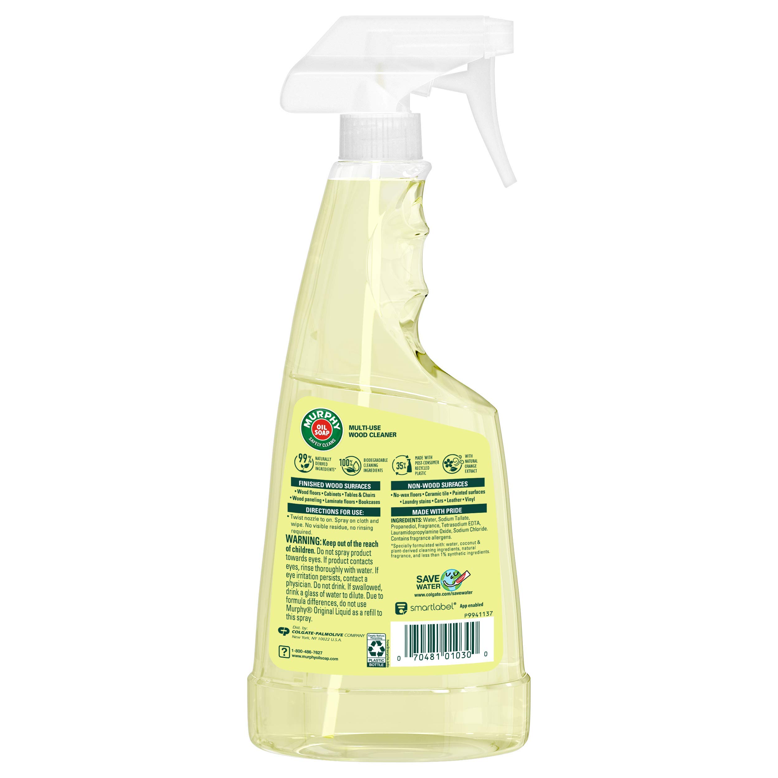 Murphy Oil Soap Wood Cleaner, Concentrated Original Spray, 650 ml / 22 Fl. Oz - 3 Packs