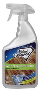 black diamond laminate floor cleaner and hardwood floor cleaner spray - versatile solution safe for vinyl floors, wood floors, and engineered hardwood floors - 32 fl oz